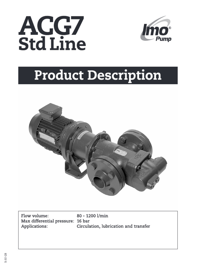 IMO Pumps Brochures Imo - ACG | PDF