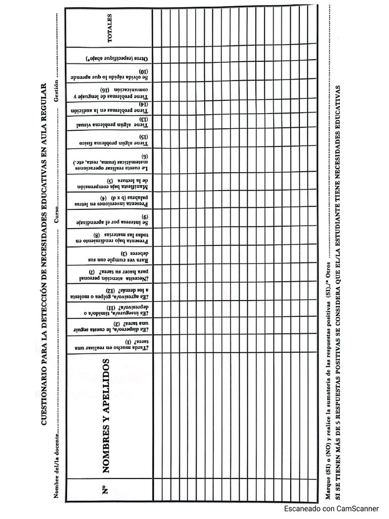 Instrumentos Adaptación Curso2 | PDF