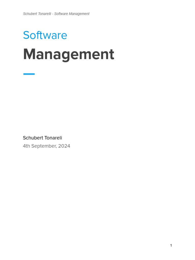 Software Management | PDF | Software | Calidad (comercial)