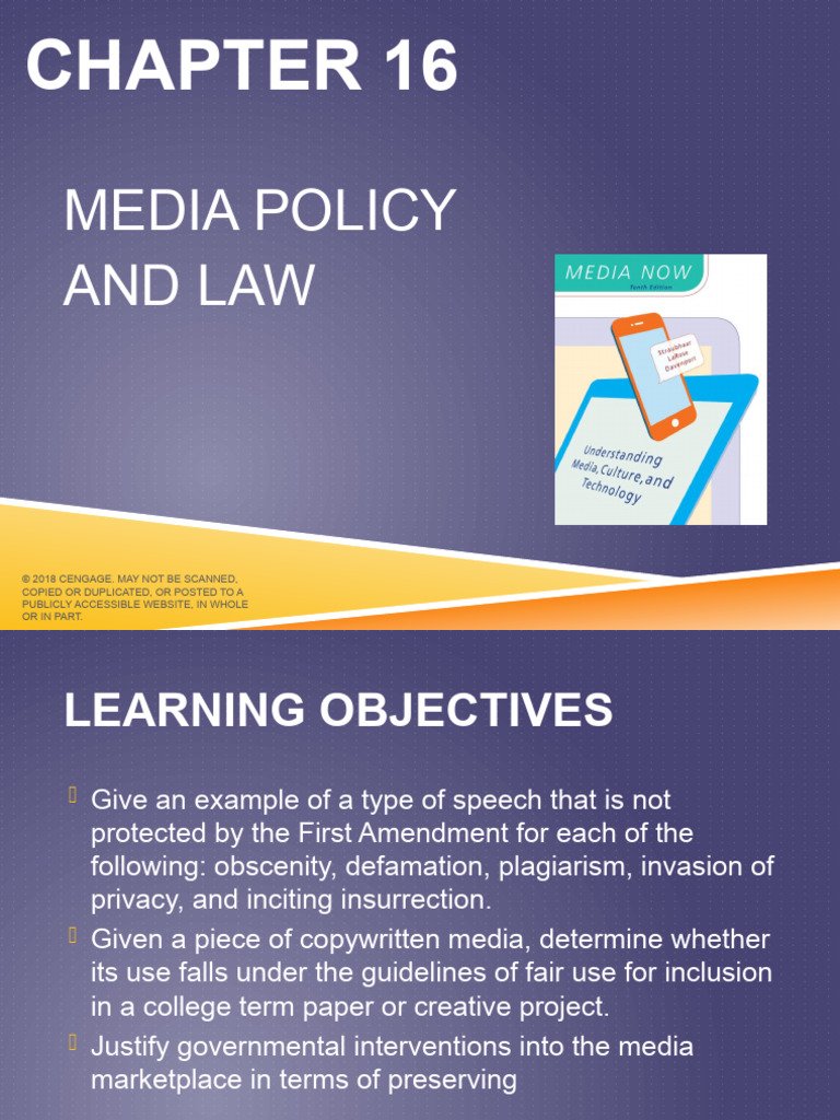 Straubhaar10e PPT Ch16 | PDF | Copyright | Federal Communications Commission