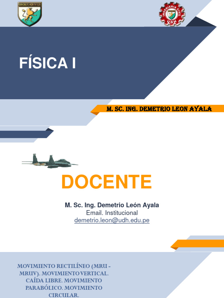 Fisica I - Mru - Mruv | PDF | Velocidad | Aceleración