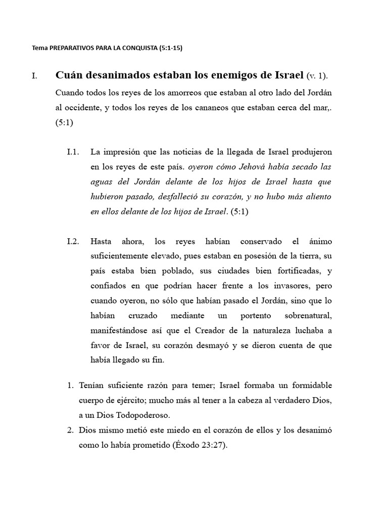 Cuán desanimados estaban los enemigos de Israel | PDF | Circuncisión | Joshua