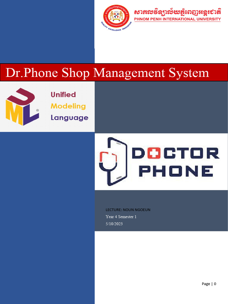 DR - Phone Shop Management System - Doc | PDF | Mobile Phones | Sales