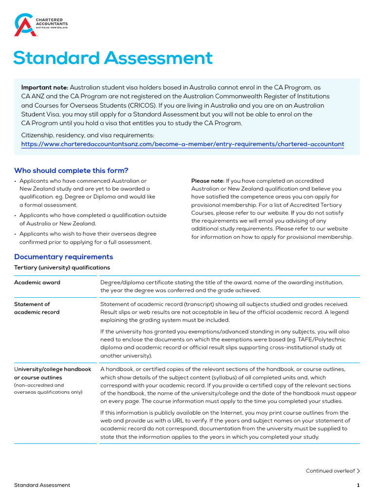 MCT-11549 Standard Assessment of Academic Qualification - FAi | PDF ...