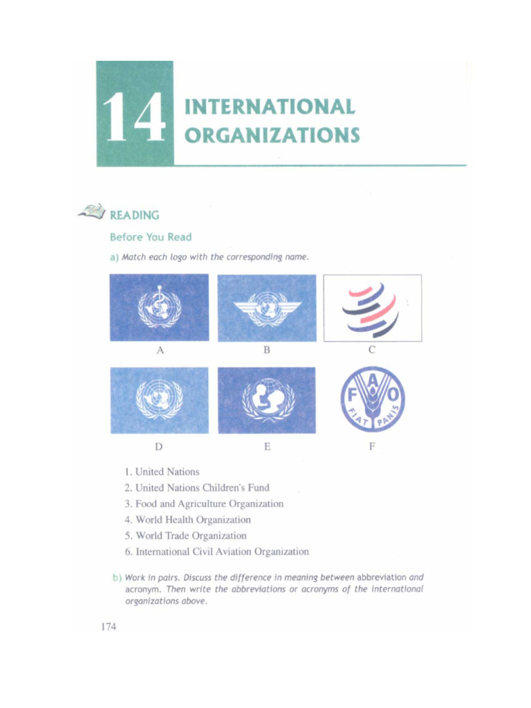 Unit 14 - International Organizations | PDF