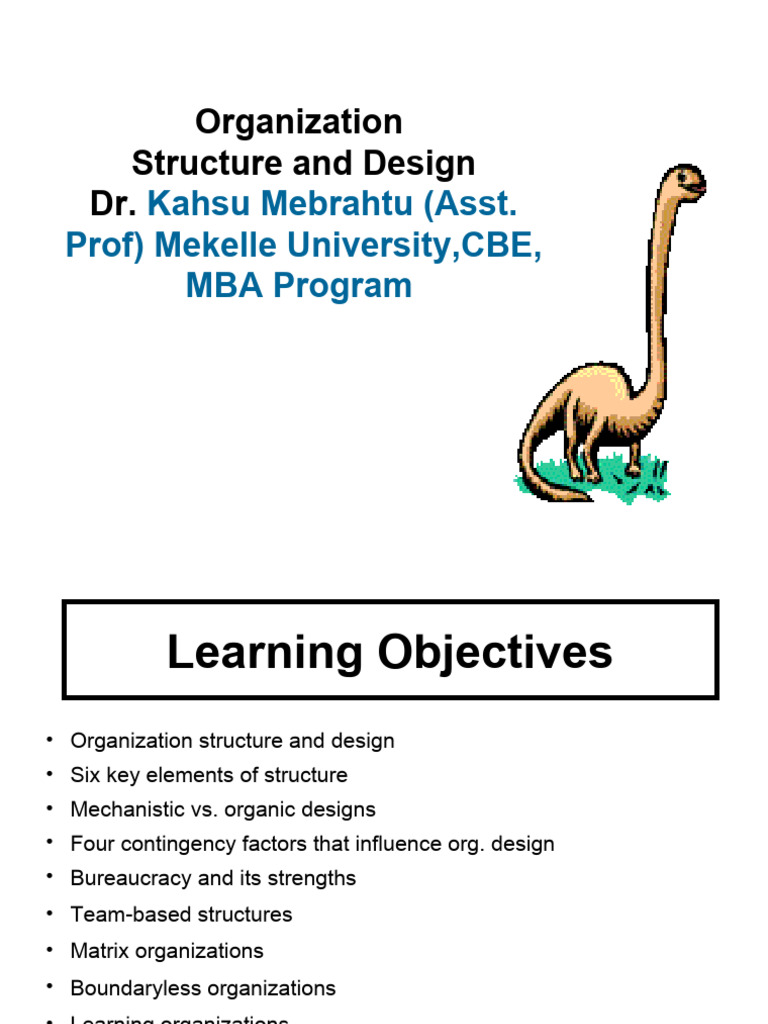 Chapter 11 Organization Structure and Design Improved | PDF ...