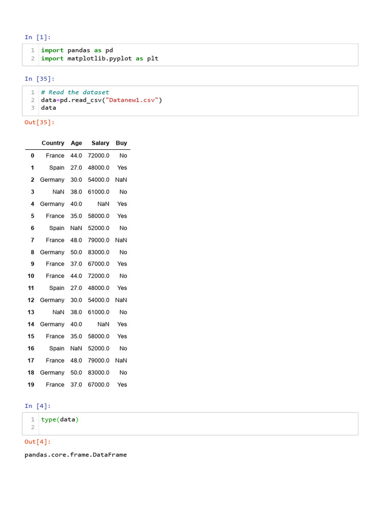 13-9-23 Data Pre-Processing - Jupyter Notebook | PDF | Computer Science | Computer Data