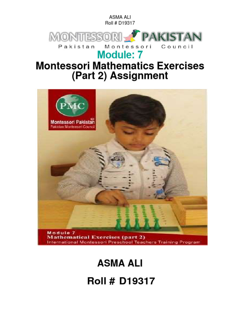 Module 7 Assignment Asma Ali D19317 | PDF | Multiplication | Numbers