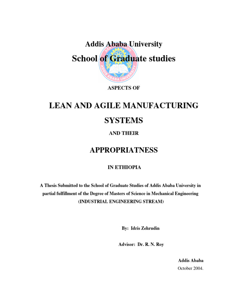 Lean - and - Agile - Manufacturing - Systems Athiopia | PDF | Lean ...