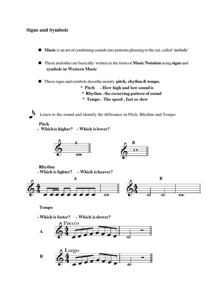 1.signs and Symbols | PDF