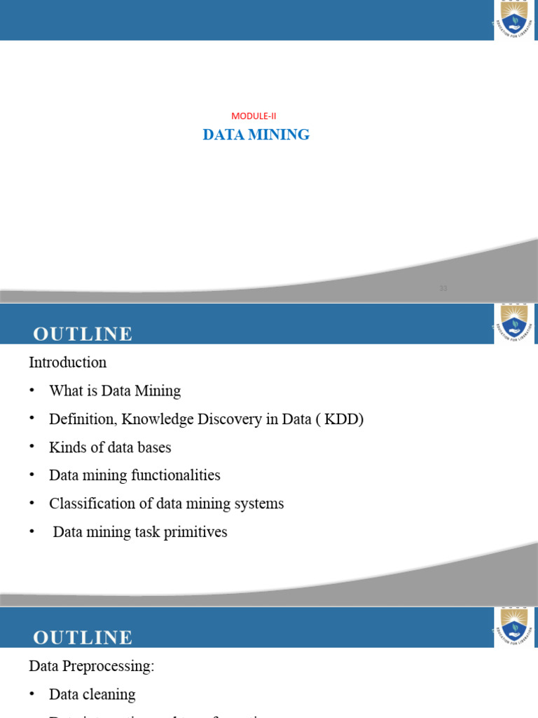 Dwdm Module II | PDF | Databases | Data Mining