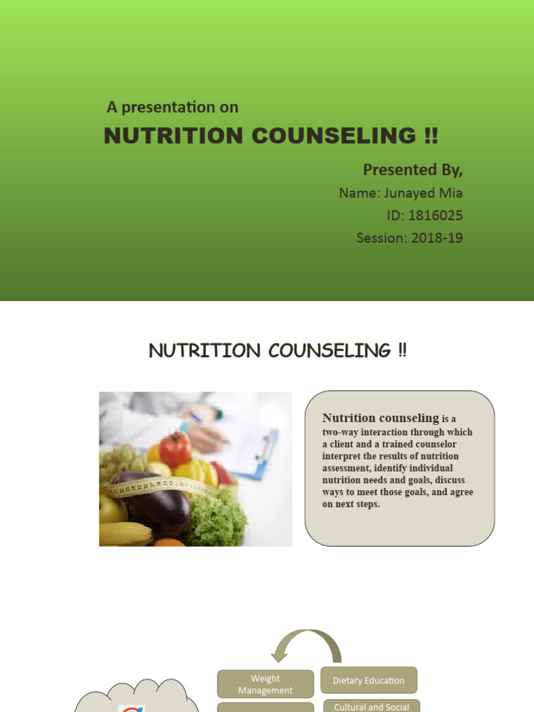 Nutrition Counselling | PDF | Foods | Nutrition