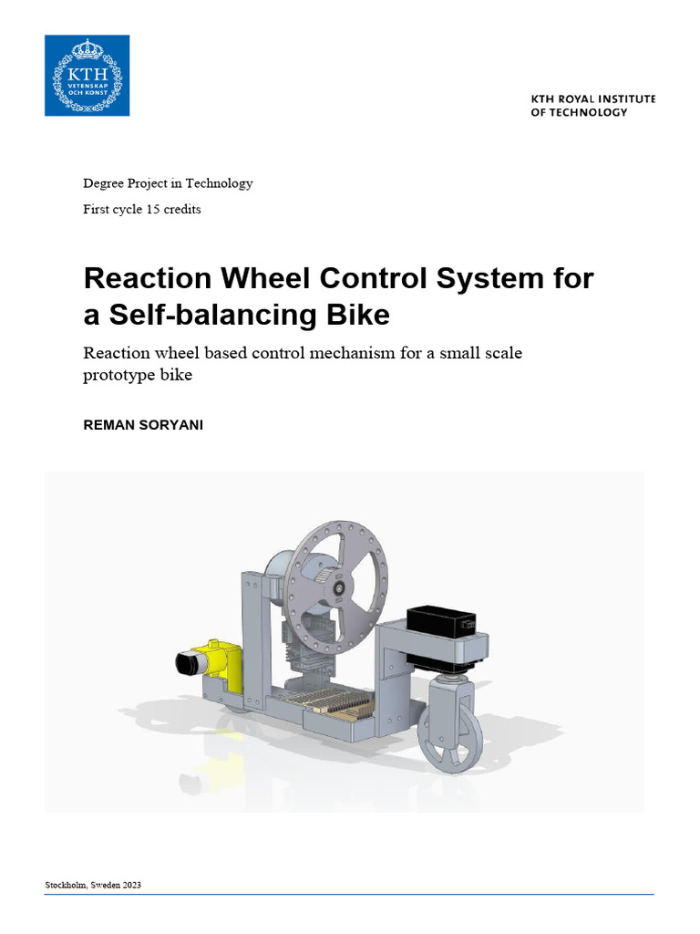 Reman Soryani 2023 Reaction Wheel Control System For A Self-Balancing Bike | PDF | Electric ...