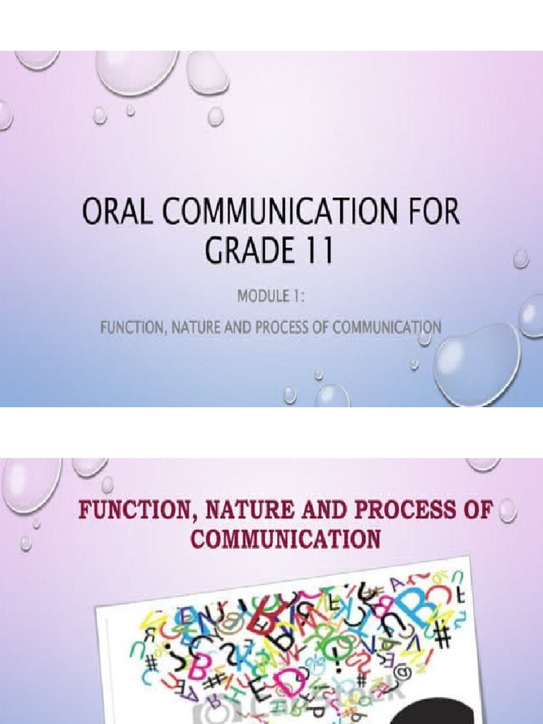 Oral Com Week 1 Module | PDF