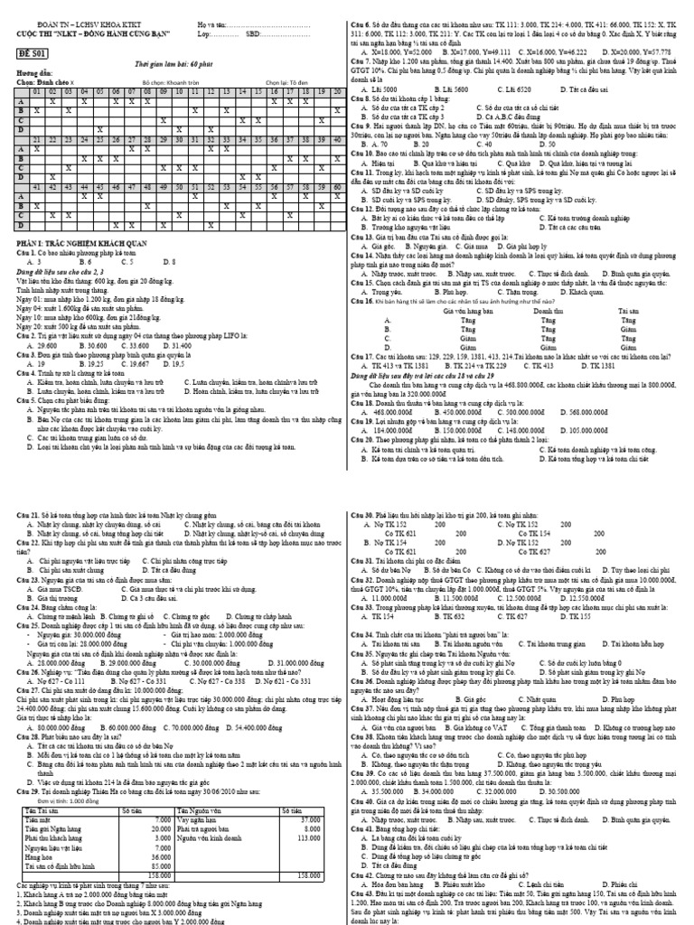 KTĐN - NLKT - de So 01 | PDF