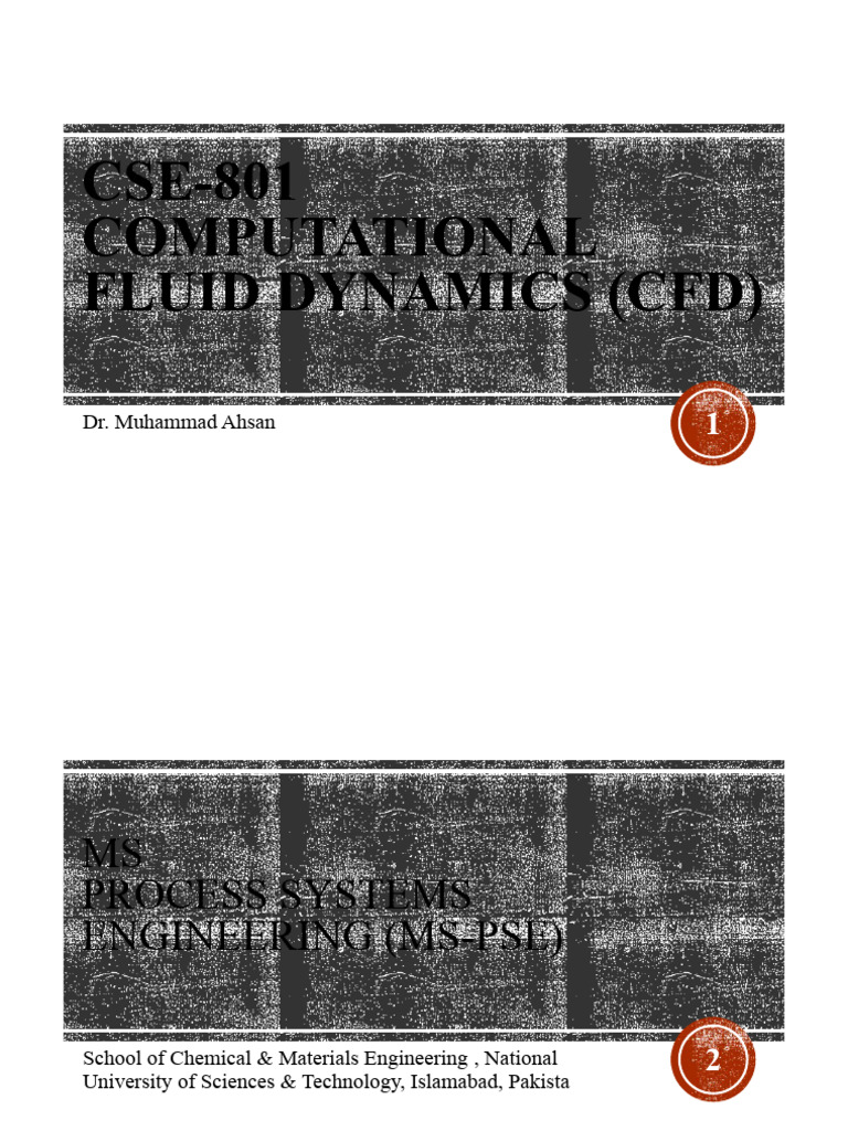 CSE-801-Lecture 2 | PDF | Fluid Dynamics | Computational Fluid Dynamics