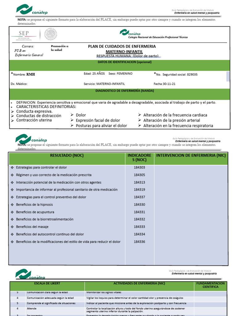 Place Obstetricia | PDF | Parto | Dolor