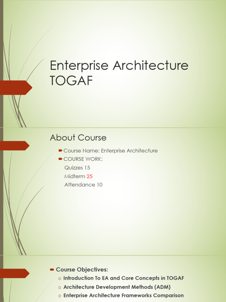 EA Sections | PDF | Enterprise Architecture | Systems Architecture