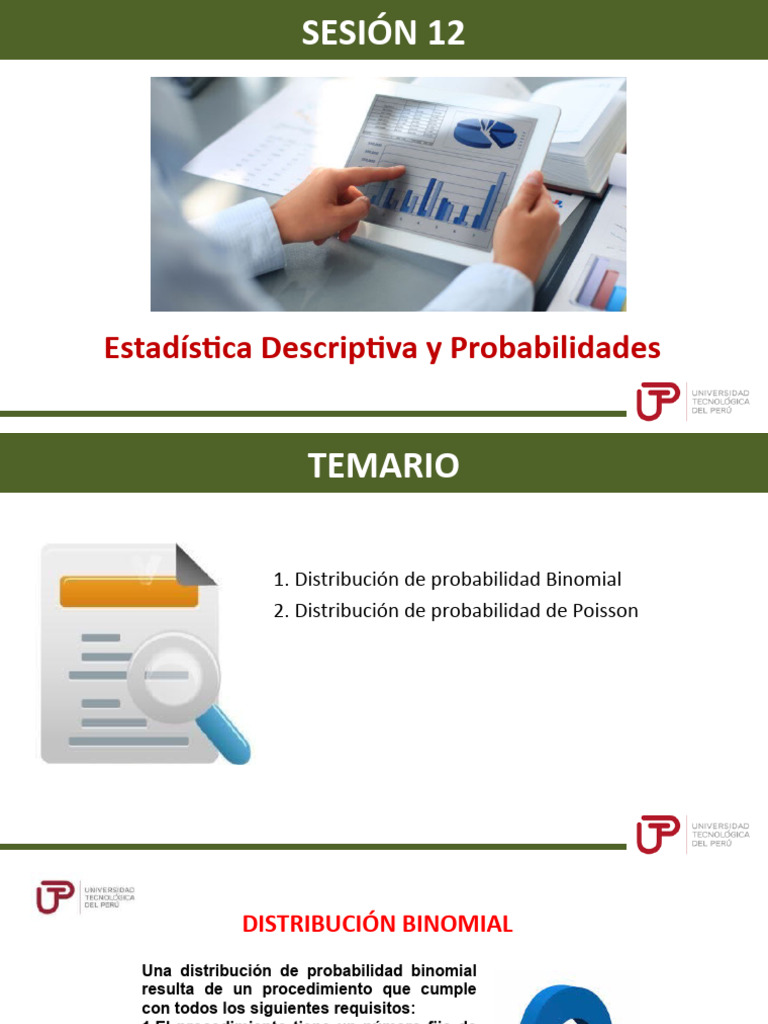 S11. Distribución de Probabilidades Binomial y de Poisson | PDF | Enseñanza de matemática ...