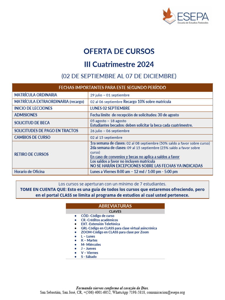 01.oferta 3C 2024 | PDF