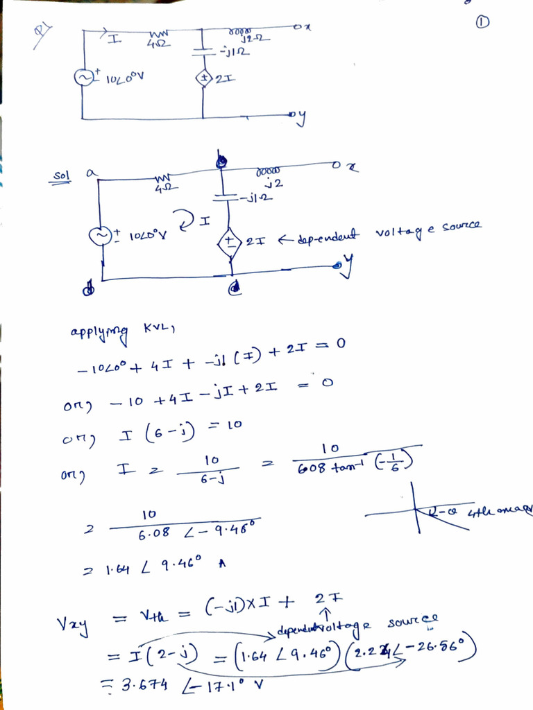 Thevenin Analysis with Dependent Sources | PDF | Science & Mathematics