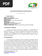 PTI Modelo de Plano Terapêutico Individualizado para TEA | PDF