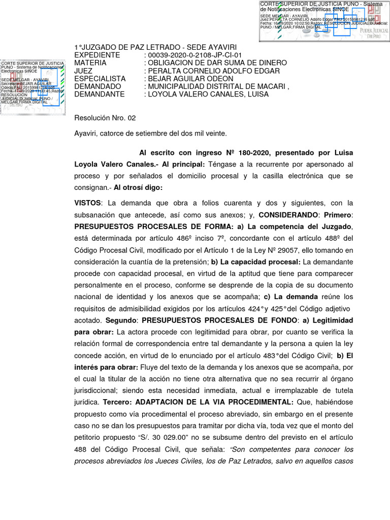 Demanda | PDF | Demanda judicial | Ley procesal