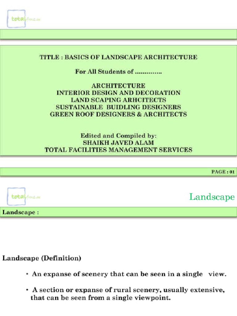 Landscape Design | PDF