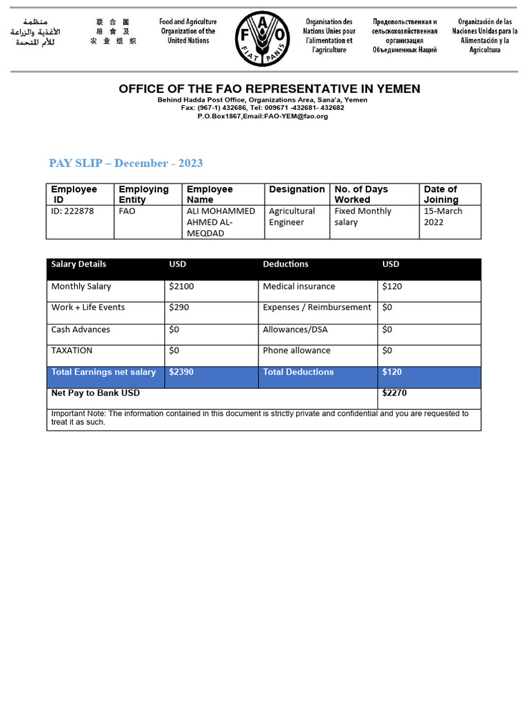 new payslip ALI | PDF | Salary | Employment