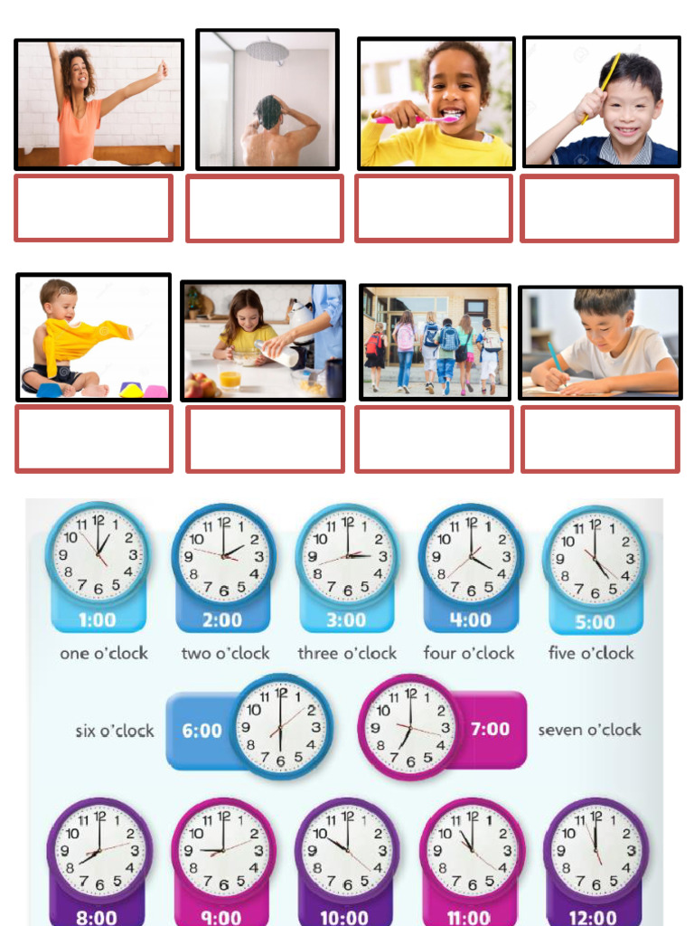 Word Wall Unit 5 The Time and Daily Activities - 2 - 2393742 | PDF