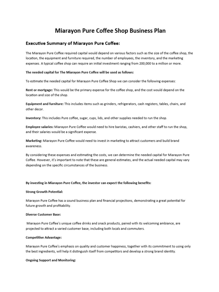 Final Business Plan Project in Epp | PDF | Equity (Finance) | Expense