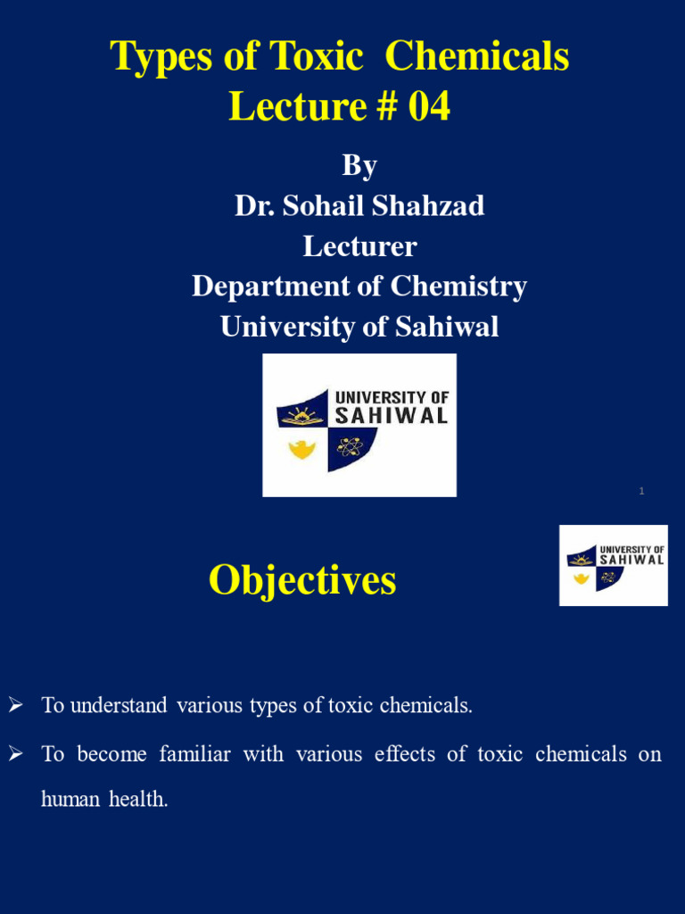 Types and Effects of Toxic Chemicals | PDF | Carcinogen | Dna
