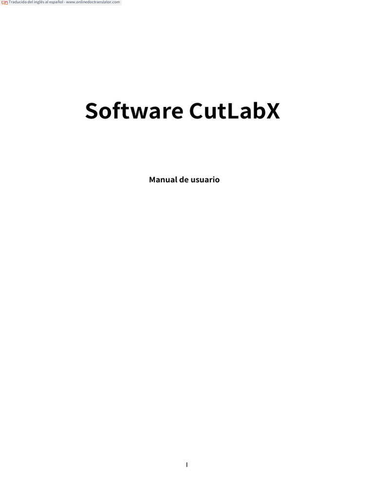 CutLabxX Manual Del Usuario | PDF | Ventana (informática) | Android (sistema operativo)