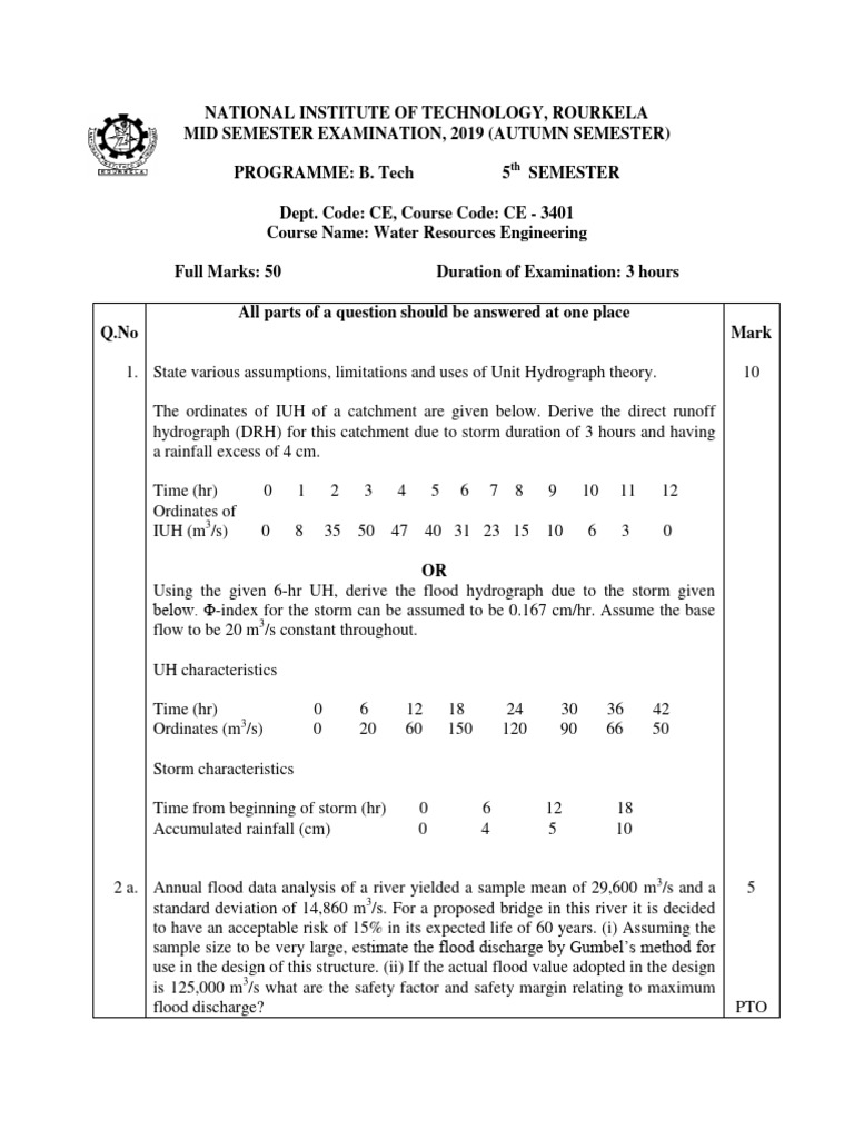 Last 2 | PDF | Discharge (Hydrology) | Earth Sciences