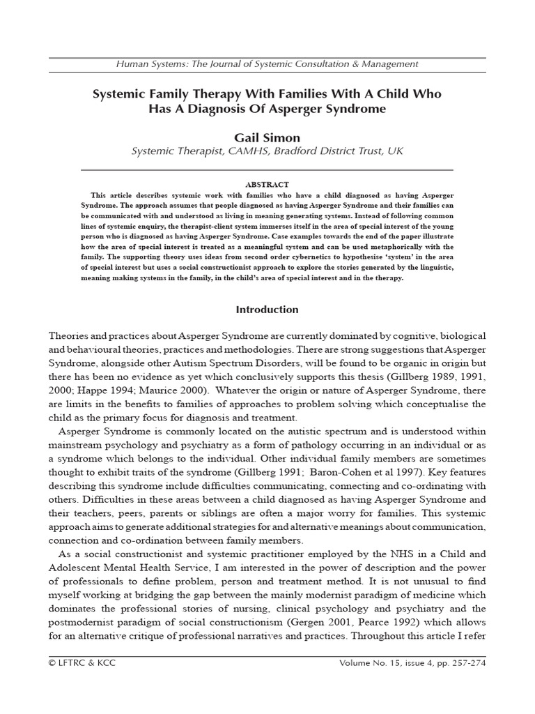 Simon | PDF | Asperger Syndrome | Autism Spectrum