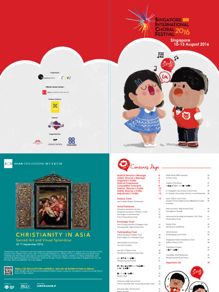 SICF 2016 Programme Booklet | PDF | Choir | Conducting