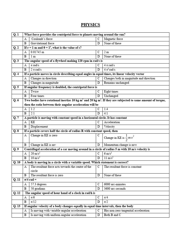 Physics Composite CH 5 (8 Jul 2024 Mon) | PDF | Acceleration | Force