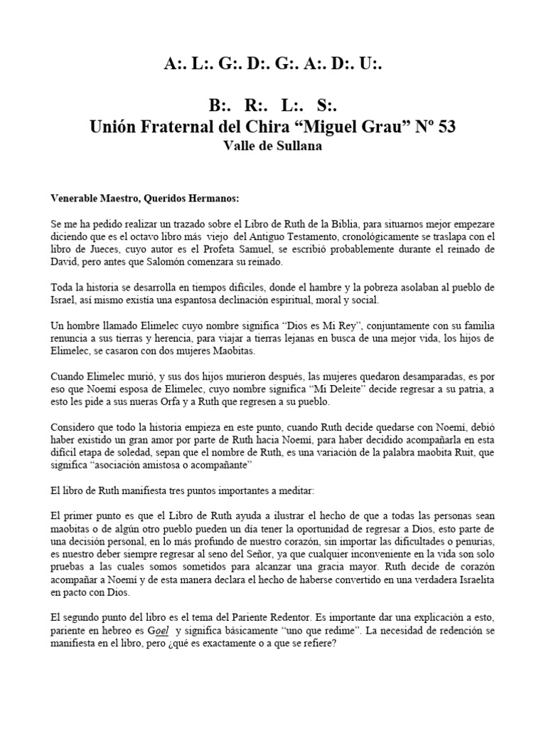 Aprendiz (El Libro de Ruth) | PDF | Libro de rut | Noemí (figura bíblica)