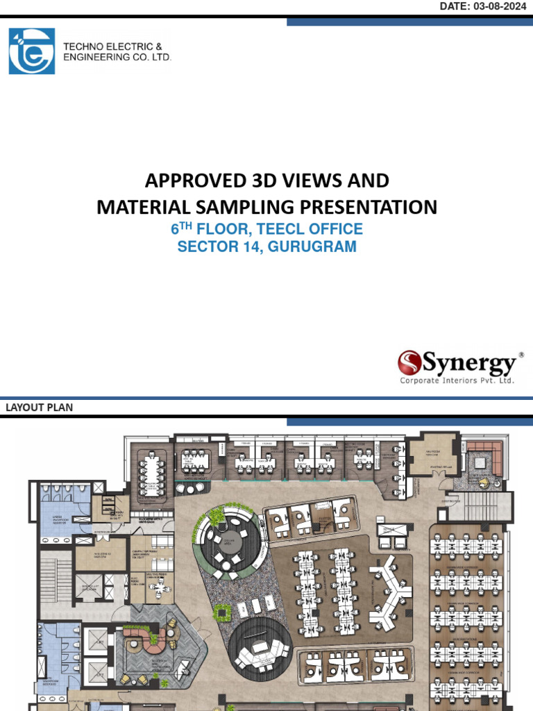 Approved 3d Views and Sampling Presentation TEECL GGN 03.08.24 | PDF | Interior Design ...