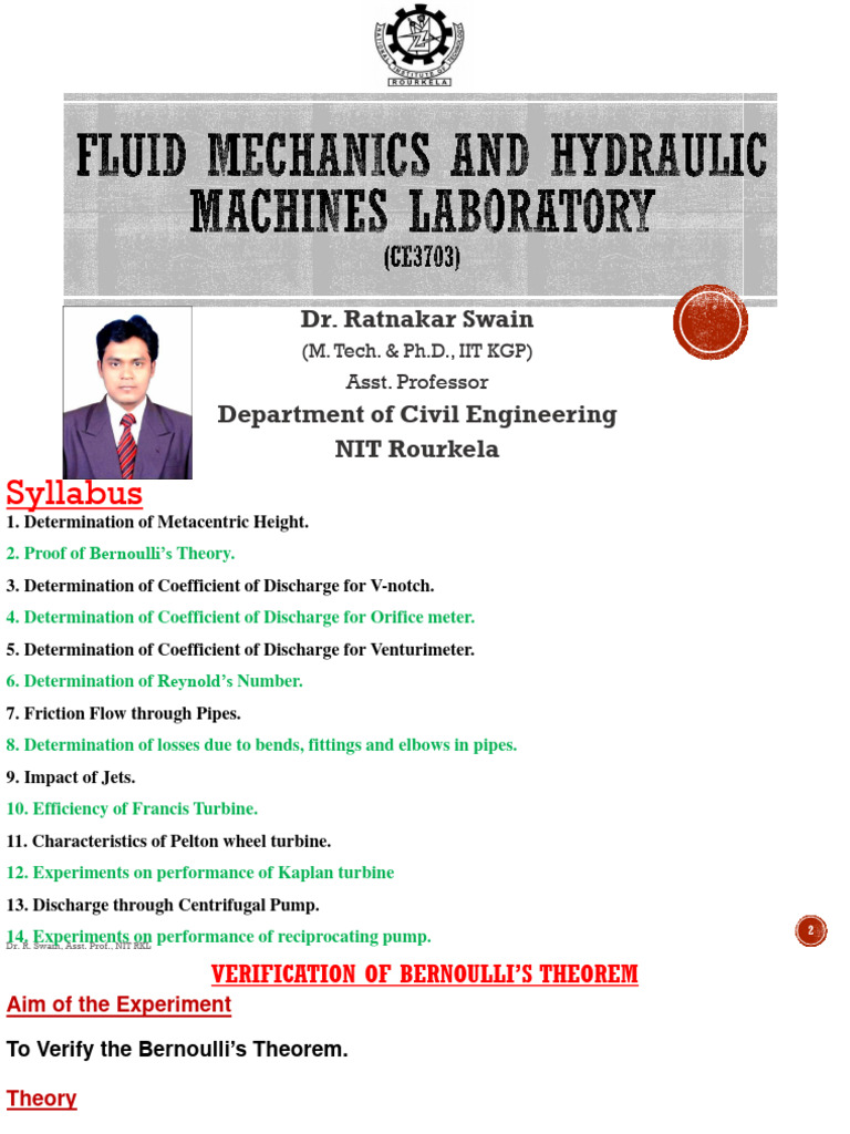 FMHM Lab - Lecture - 6 | PDF | Fluid Dynamics | Flow Measurement