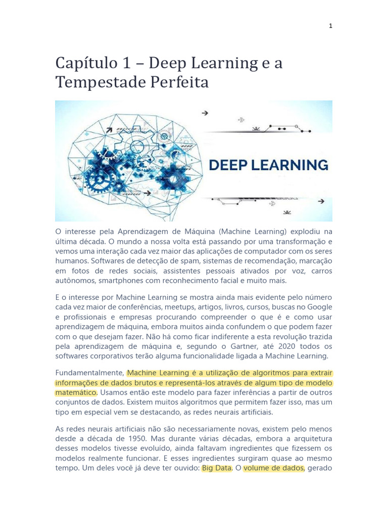 2018 - Deep Learning DSA E Book | PDF | Aprendizagem profunda | Rede neural artificial