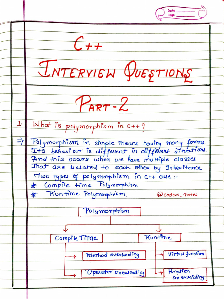C++ Interview Questions 2 | PDF
