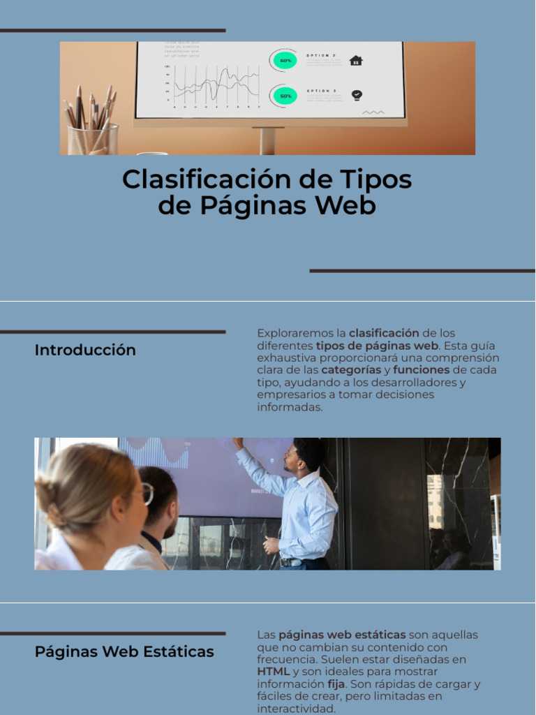 Clasificacion de Tipos de Paginas Web | PDF | Red mundial | Internet y web