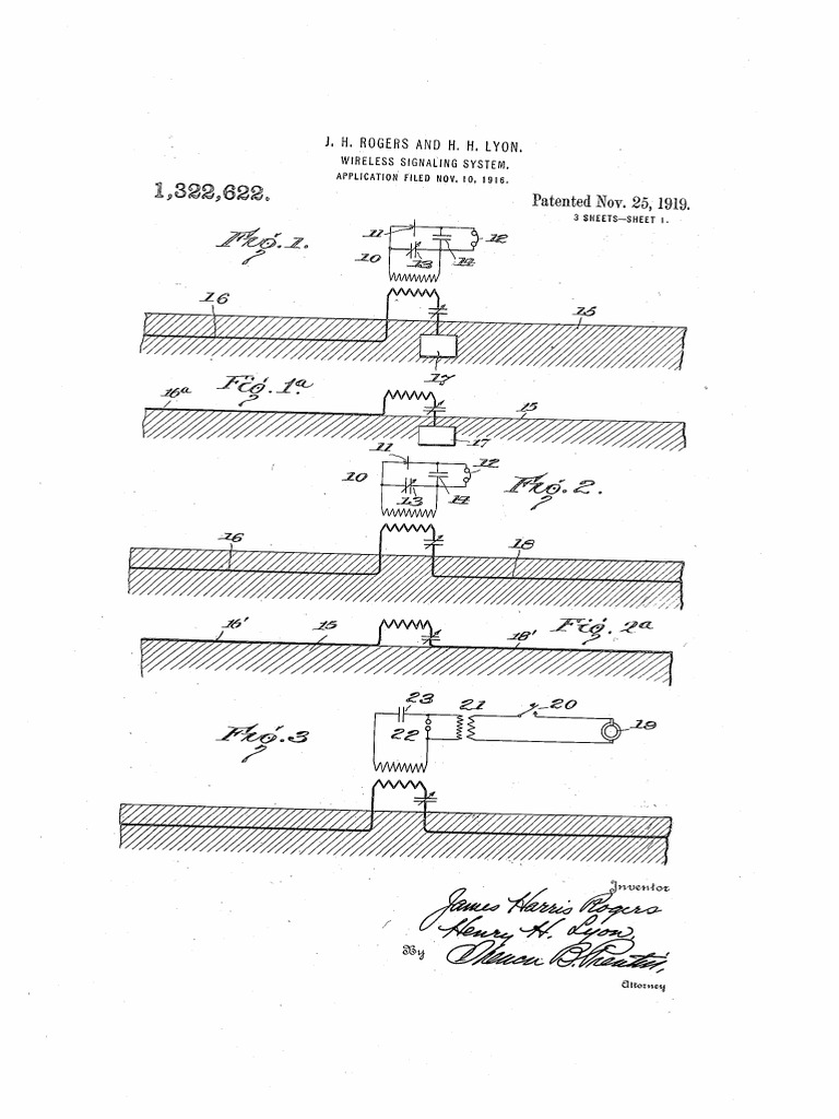 United States Patent 1322622 | PDF | Antenna (Radio) | Transmitter