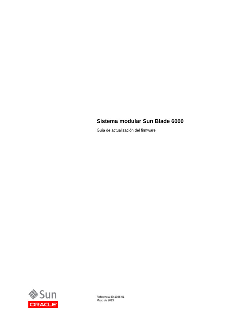 Sistema Modular Sun Blade 6000 | PDF | Servidor (Computación) | Bios