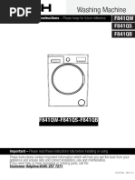 Washing Machine Manual PDF | PDF
