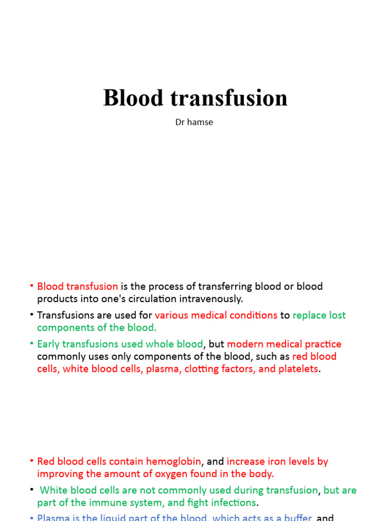 Blood Transfusion | PDF | Blood Transfusion | Blood