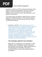 Creating Effective Speech Cue Cards | PDF