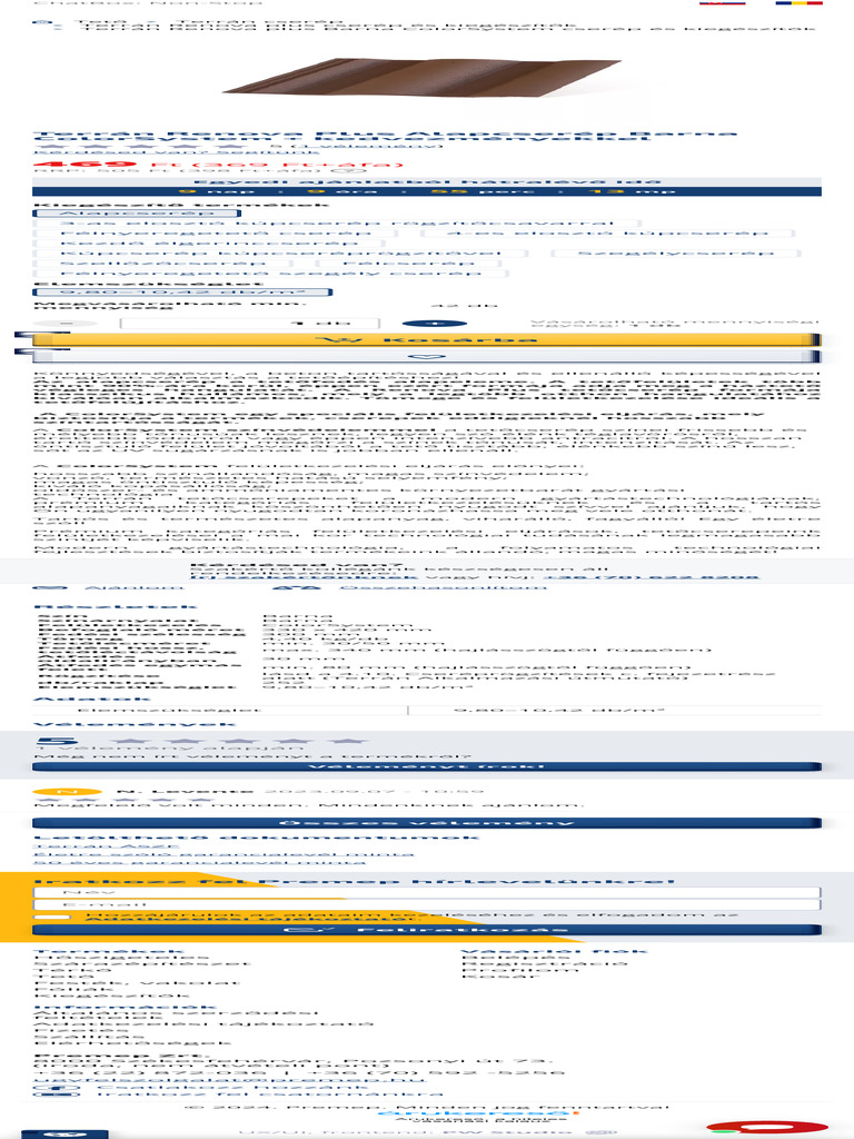Terrán Renova Plus Alapcserép Barna ColorSystem + | PDF