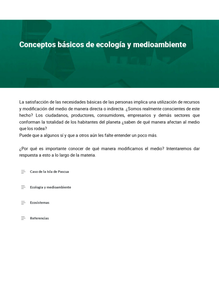 Conceptos Básicos de Ecología y Medioambiente | PDF | Entorno natural | Biodiversidad